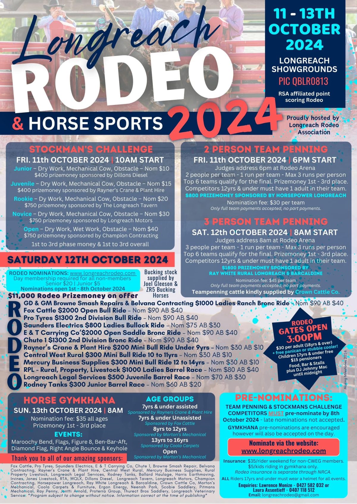 Longreach Rodeo – Longreach Region Tourist Information